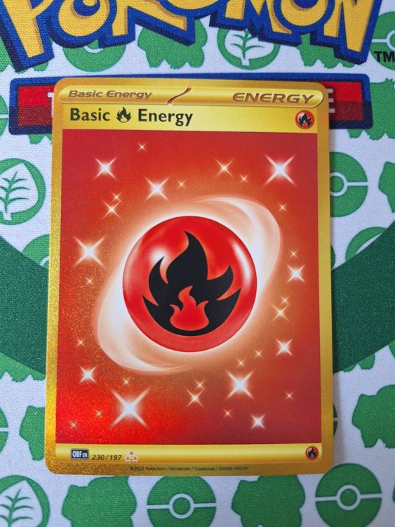 Pokemon Feuer Basic Energy Gold 230/197 OBF Englisch (Gebraucht) in ...