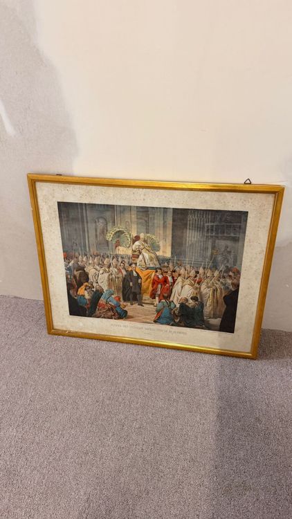 Vintage Farbdruck Papst Pius IX. im Goldrahmen Vintage (D'occasion) à ...