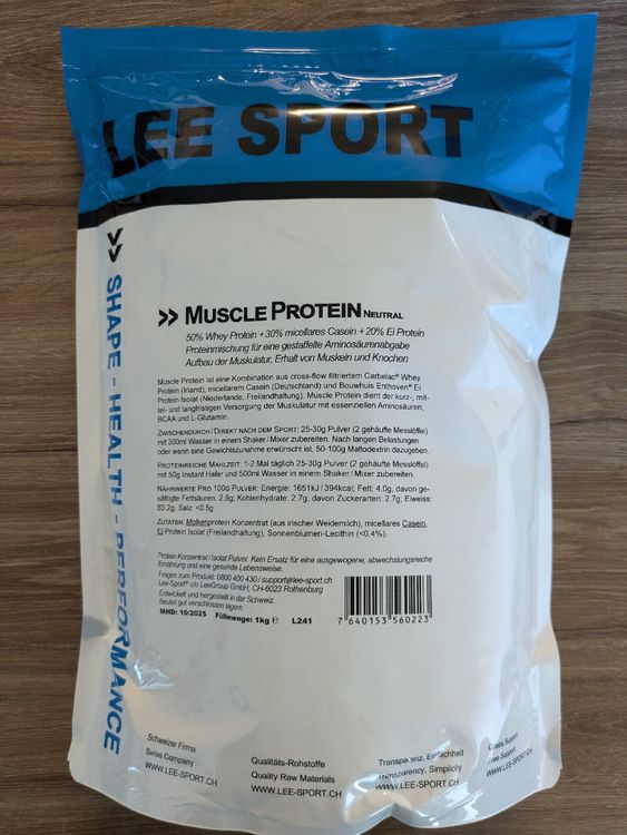 Lee-Sport - Muscle Protein 1KG (Neu (gemäss Beschreibung)) in ...