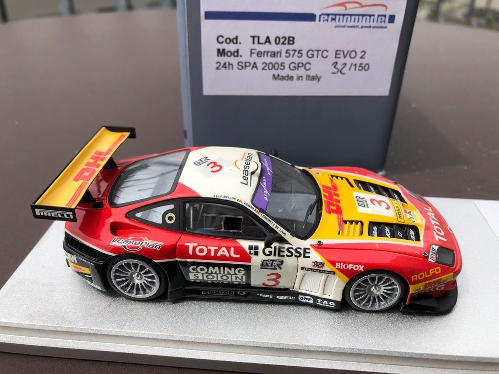 1/43 Ferrari 575 GTC EVO 2 Spa 2005 Tecnomodel N° 32/150 (Gebraucht) in ...