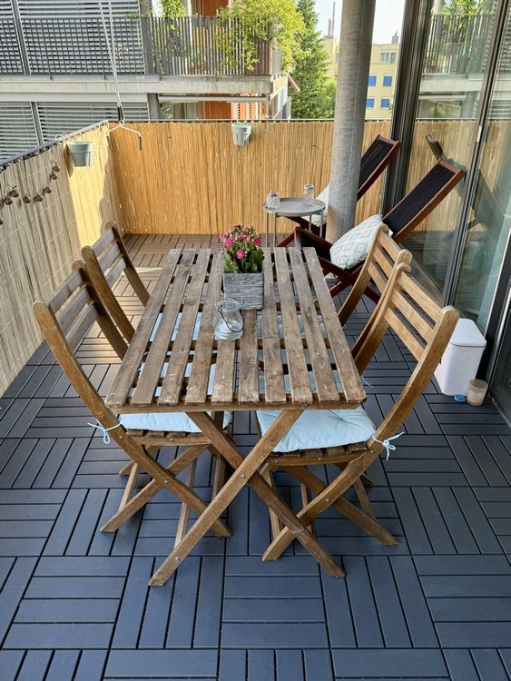 Runnen Balkonplatten, Bodenbelag von Ikea: 62 Stück (Gebraucht) in ...