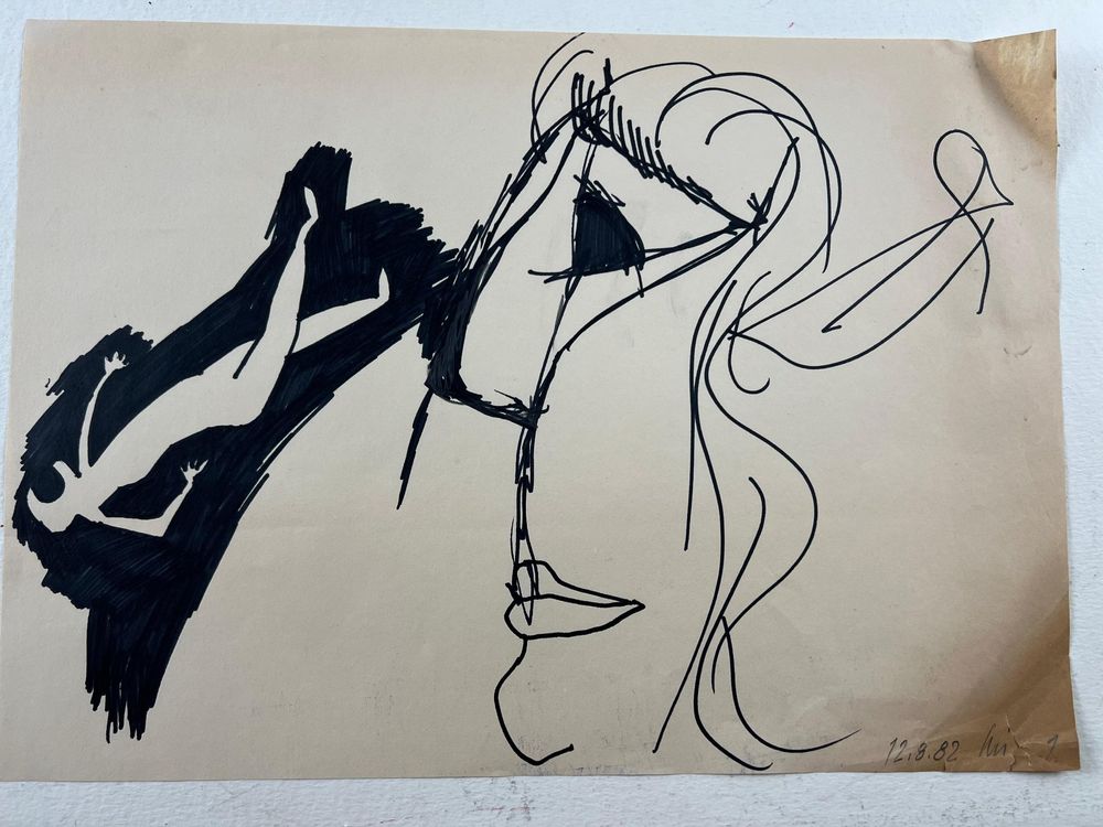 Schweizer Schule Abstrakte Mischtechnik Unl. Signiert. (Gebraucht) in Neuhausen am Rheinfall für ...