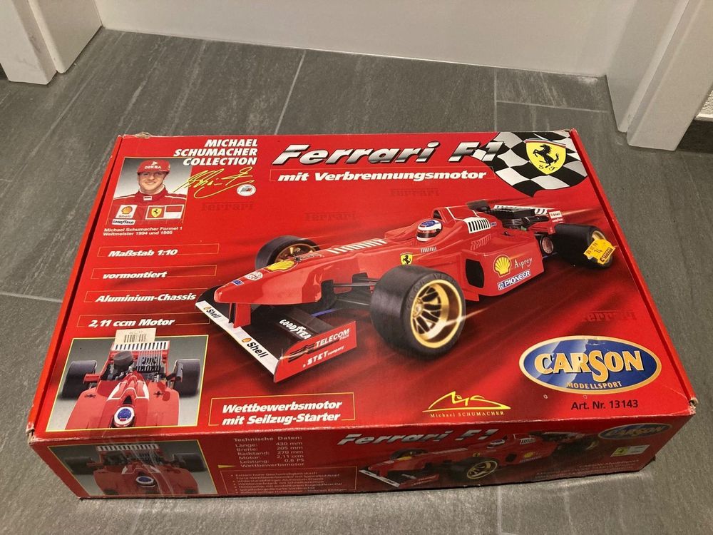 Carson Ferrari F1 Formel 1 nitro RC Auto wie Tamiya (Gebraucht) in ...