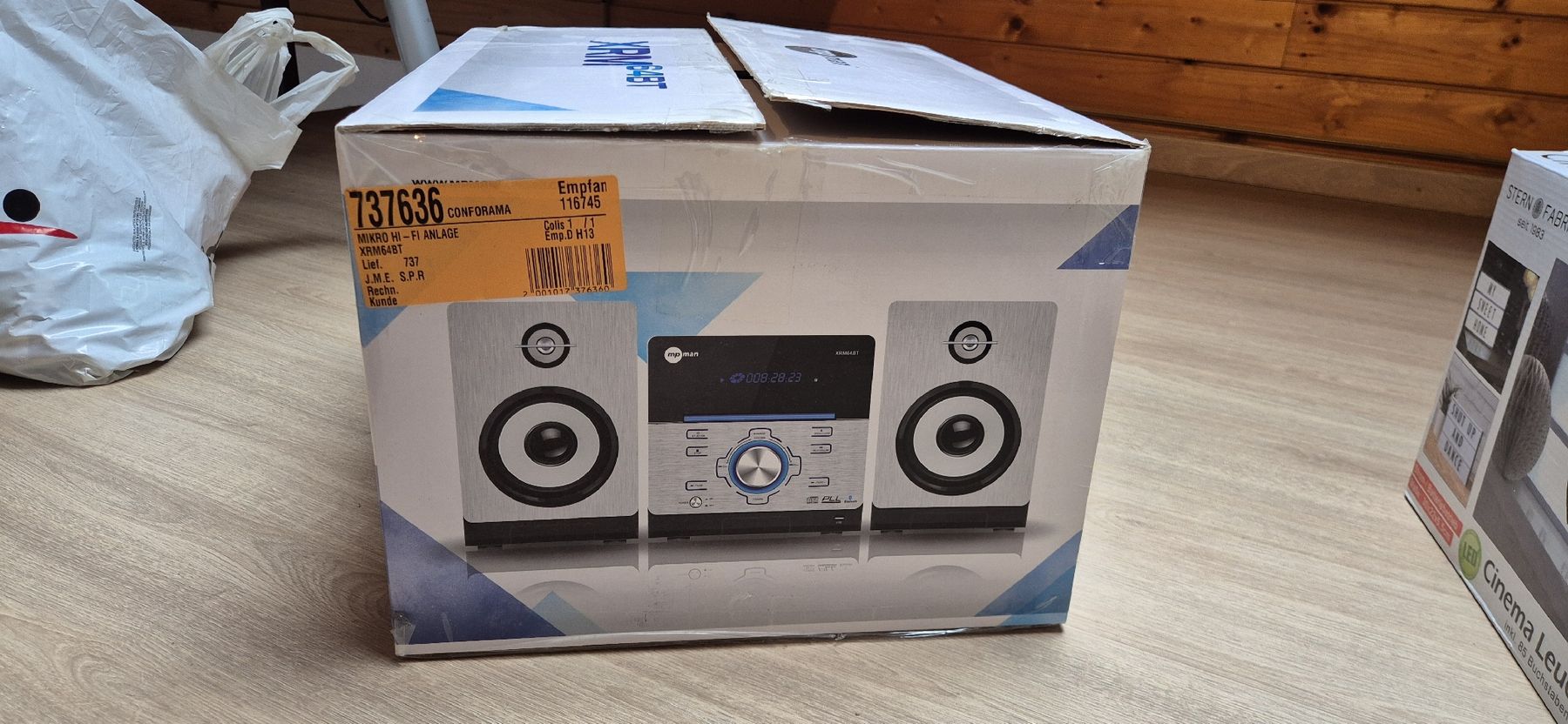 MP Man XRM64BT Micro Hifi Anlage Bluetooth CD USB Radio (Neu (gemäss ...