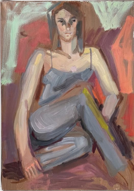 Interessante Gemälde von einer Dame signiert | Kaufen auf Ricardo