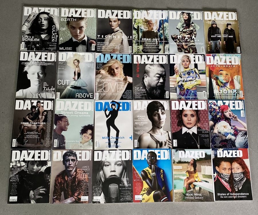 24 Dazed & Confused Magazine Zeitschriften (Neu (gemäss Beschreibung ...