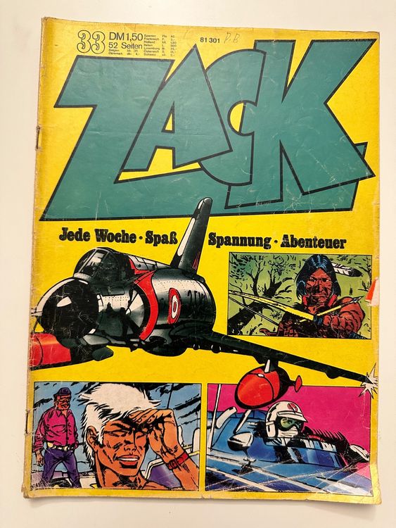 Rarität Zack Comics 33 von 1972 (Gebraucht) in Münsingen für CHF 10 ...