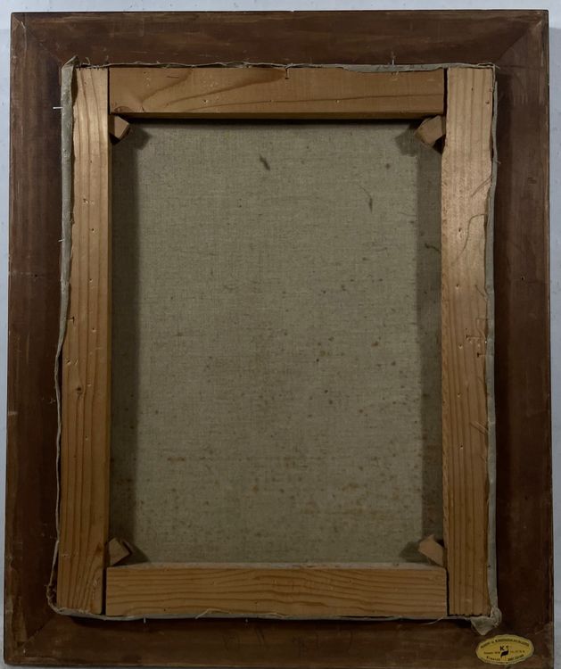 Charles Rode (XX) Gemälde - am Kaminfeuer (Gebraucht) in Root für CHF ...