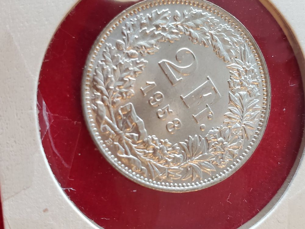 2 Fr. 1958 Silber | Kaufen auf Ricardo