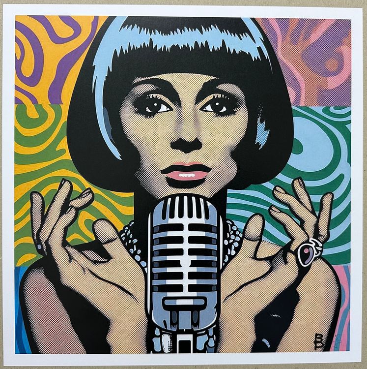 Bit Dancer: The Singer, POP Art, signiert 5/5 (Neu (gemäss Beschreibung ...