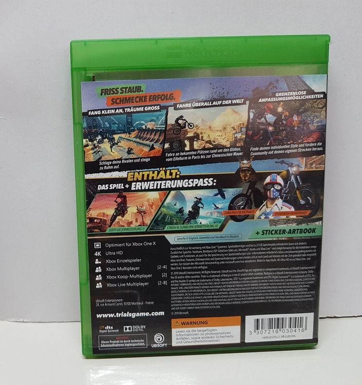 Trials Rising Friss Staub fahre überall auf der Welt XB One (Gebraucht ...