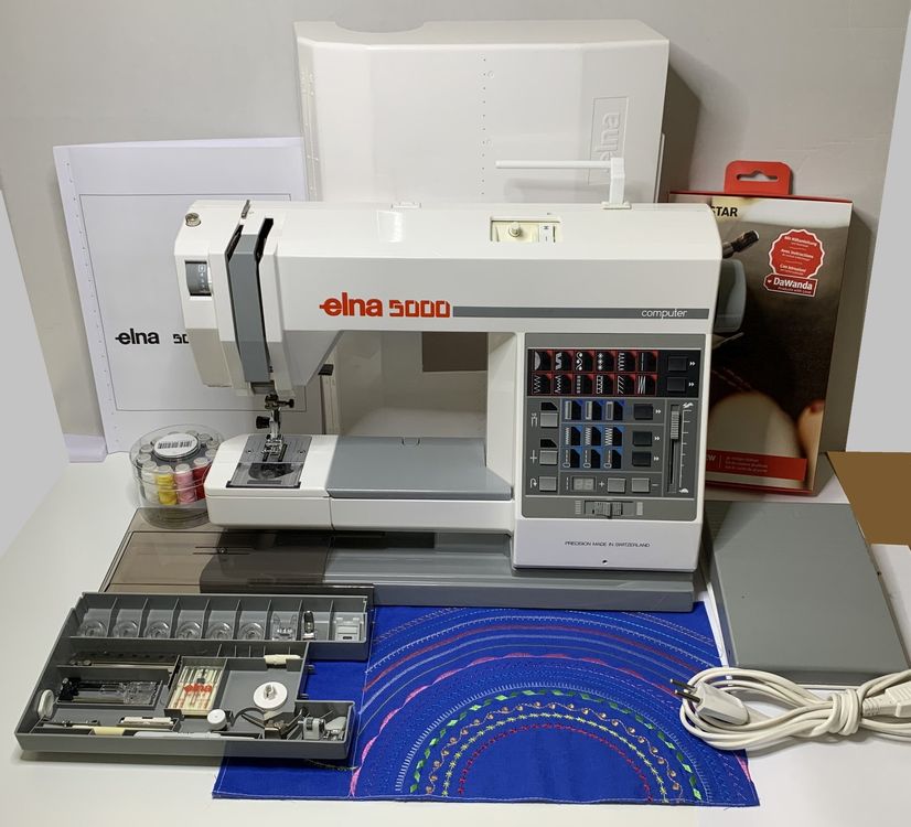 ELNA 5000 Nähmaschine / machine à coudre revidiert (Gebraucht) in ...