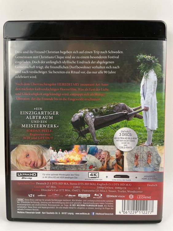 4K Ultra HD + Blu-Ray Midsommar (Gebraucht) in Gasel für CHF 15 – mit Lieferung auf Ricardo kaufen