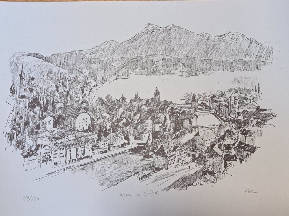 LUZERN Zeichnung von KALL (Gebraucht) in Oberdorf NW für CHF 45 – mit Lieferung auf Ricardo kaufen