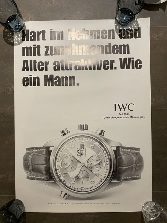 IWC Werbung Plakate von Wirz (Gebraucht) in Tübach für CHF 210 – nur ...
