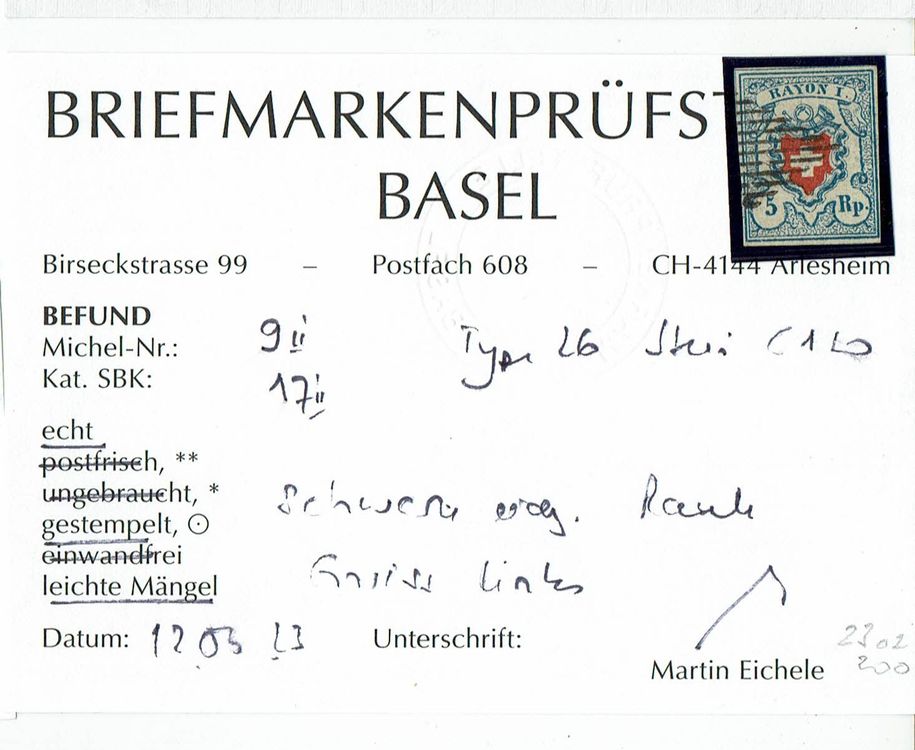 RAYONI 5RP 17II T26 C1LO S RTE BEFUND (Gebraucht) in Rüschlikon für CHF 60 – mit Lieferung auf ...