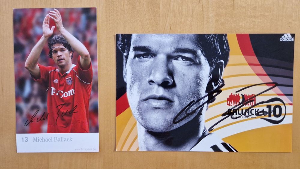 Michael Ballack, Original Autogramm auf Foto in Farbe (Gebraucht) in ...
