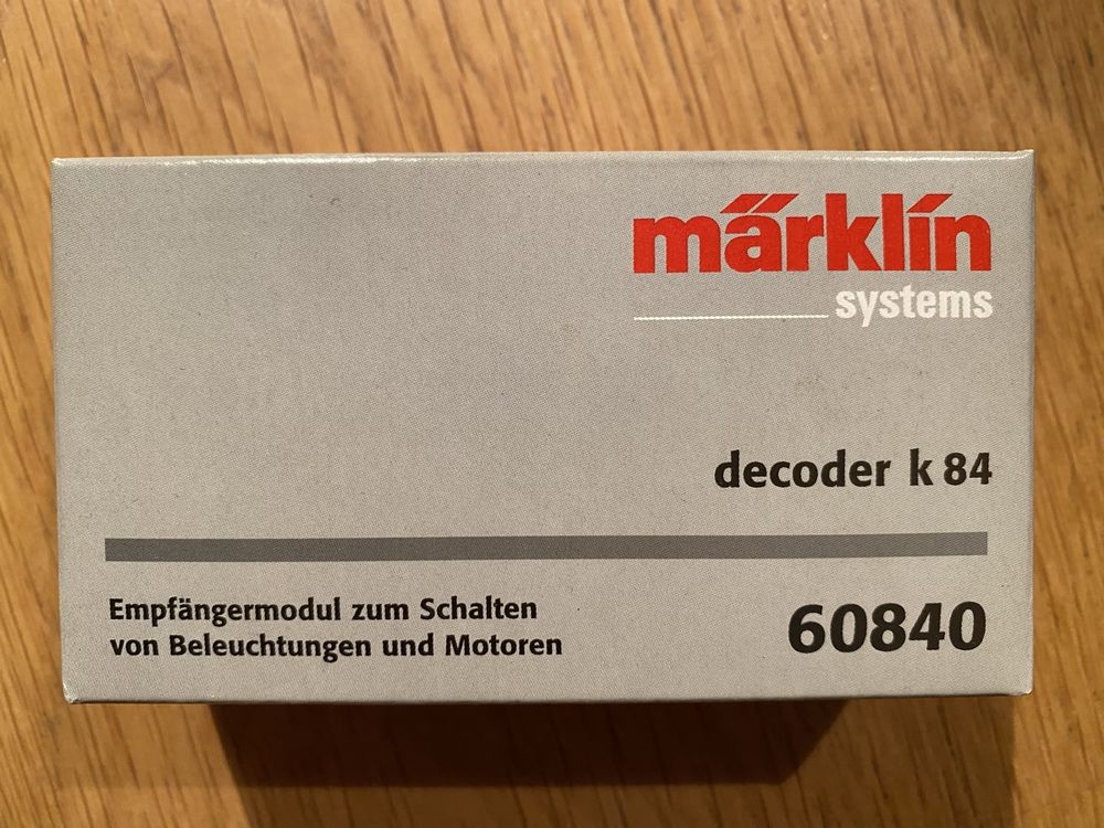 Märklin 60840 Decoder k 84 Empfängermodul OVP (Neu und originalverpackt) in Balsthal für CHF 99. ...