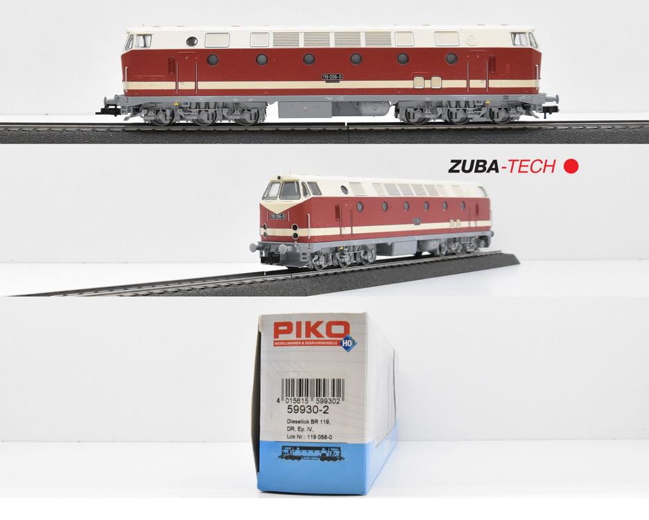 Piko 59930-02 Diesellok BR 119 DR H0 GS Analog mit OVP (Gebraucht) in ...