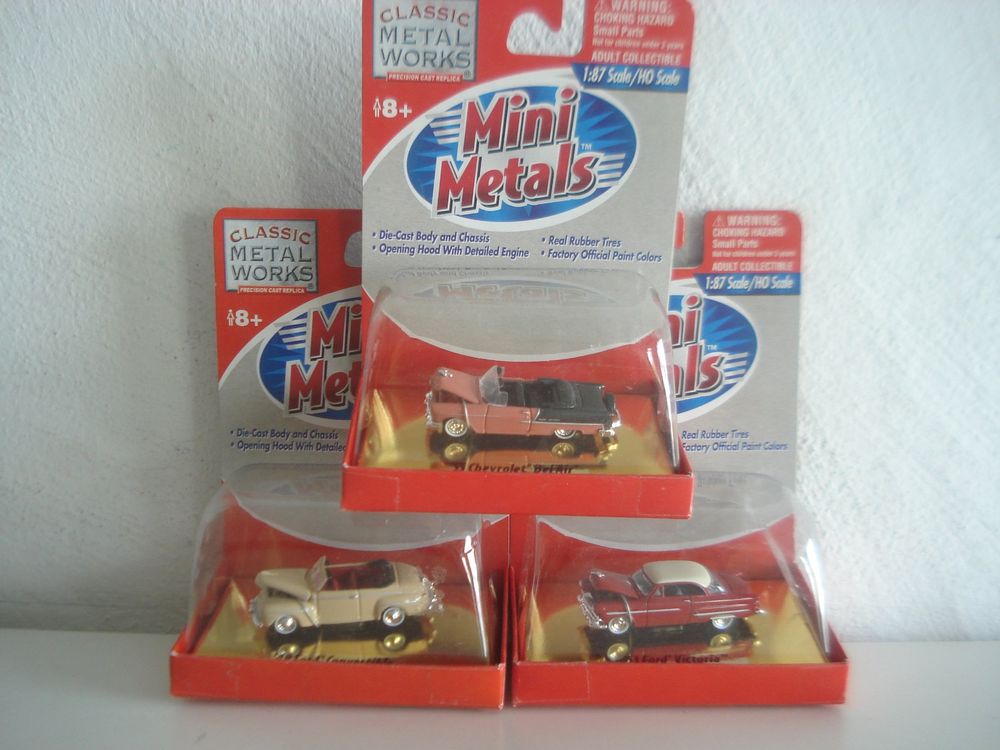 Mini-Metals 1:87: Set mit 3 Auto-Klassikern, neu, OVP | Kaufen auf Ricardo