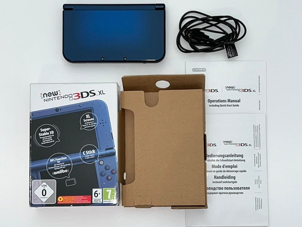 New Nintendo 3DS XL Konsole Metallic Blue (OVP) - Top! (Gebraucht) in ...