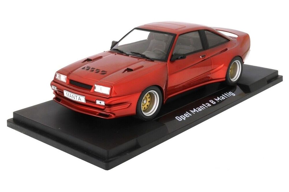 Opel Manta B Mattig Breitbau metallic-rot 1:18 NEU & OVP (Neu und ...