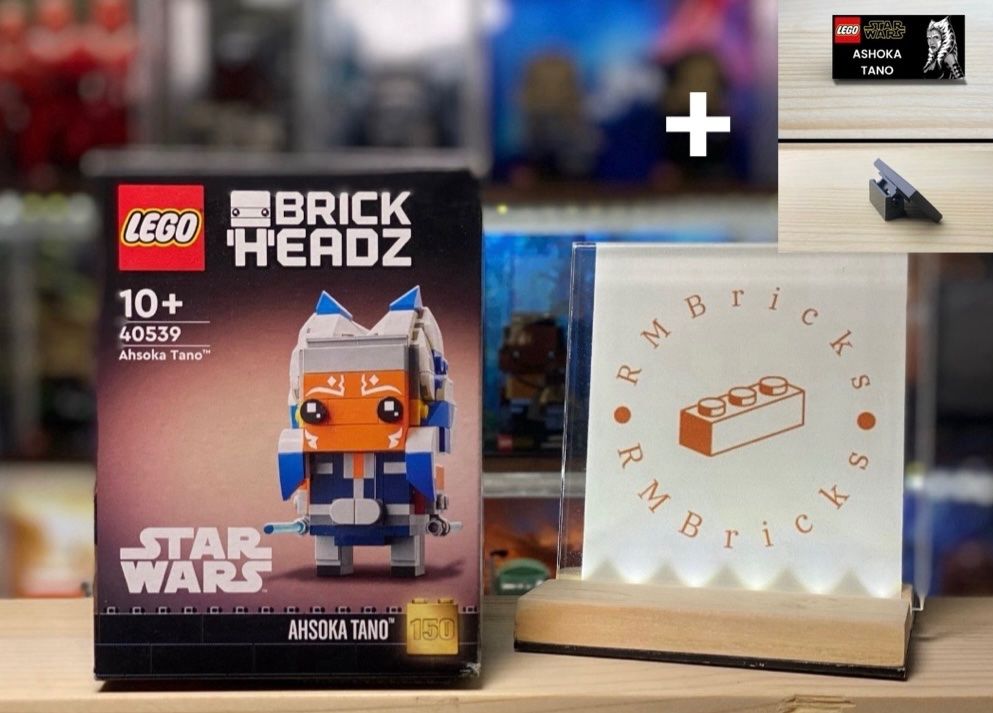 Lego Star Wars BrickHeadz Ahsoka Tano 40539 + Display Plate (Neu und ...
