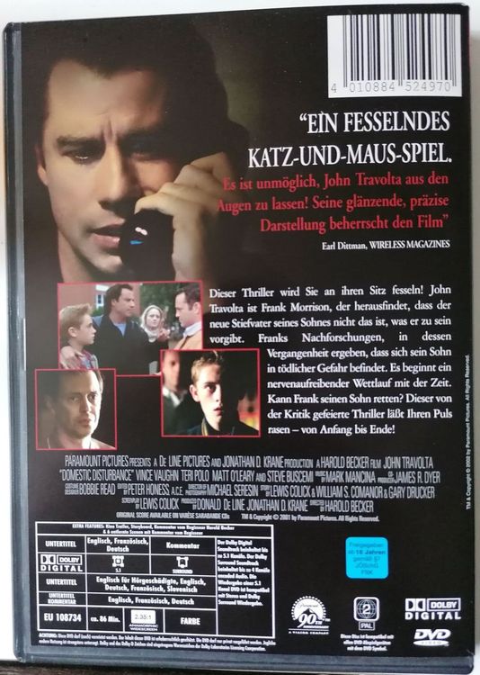 Tödliches Vertrauen, DVD mit John Travolta vergr. Version (Gebraucht) in Sessa für CHF 4.95 ...