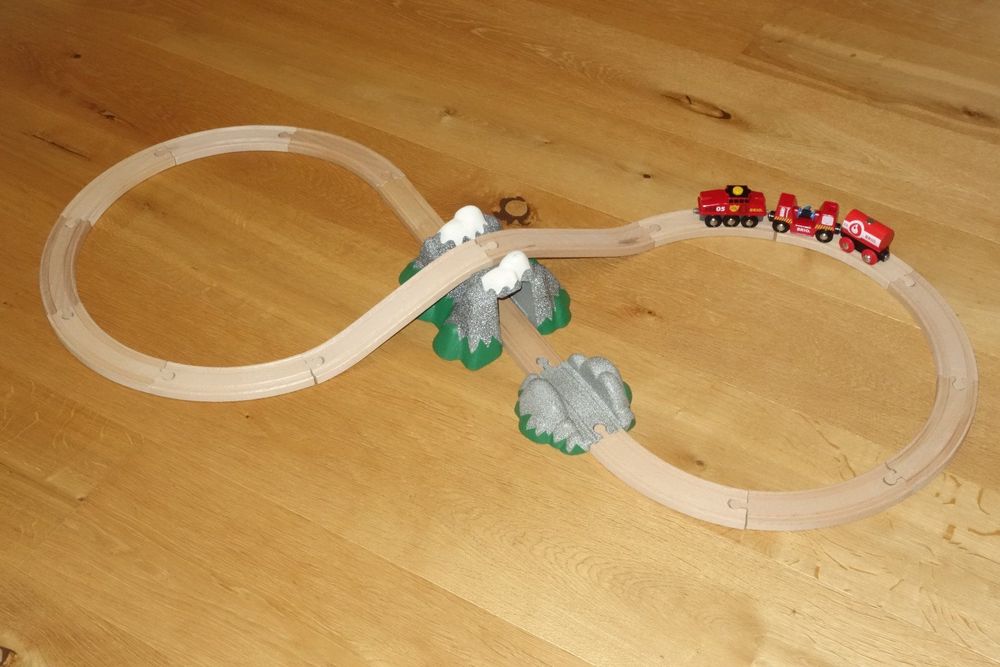 BRIO 33844 Feuerwehr Zug, Schienen 33041 Alpen Set (Gebraucht) in ...