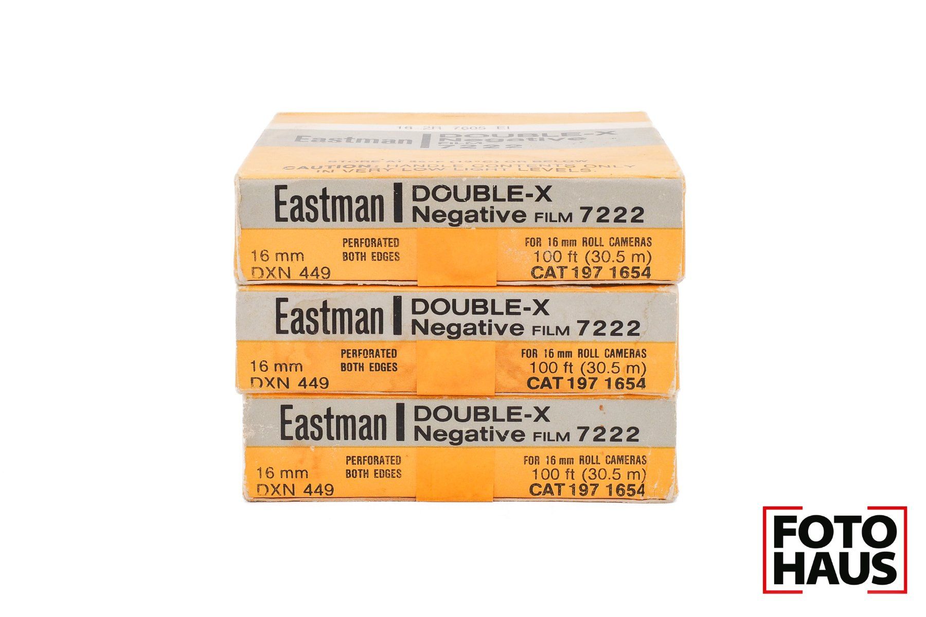 3x Kodak Eastman Double-X XX Negative Film 16mm sealed 0694 (Neu und ...