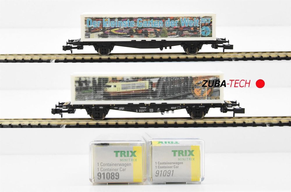 Minitrix 2x Containerwagen DB Spur N OVP (Gebraucht) in St. Gallen für ...