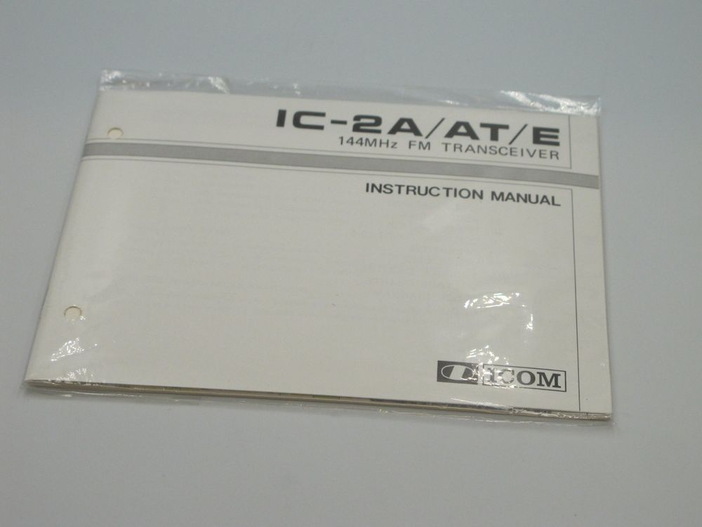 ICOM IC 2 A Orig. Instruction Manual Neu | Kaufen auf Ricardo