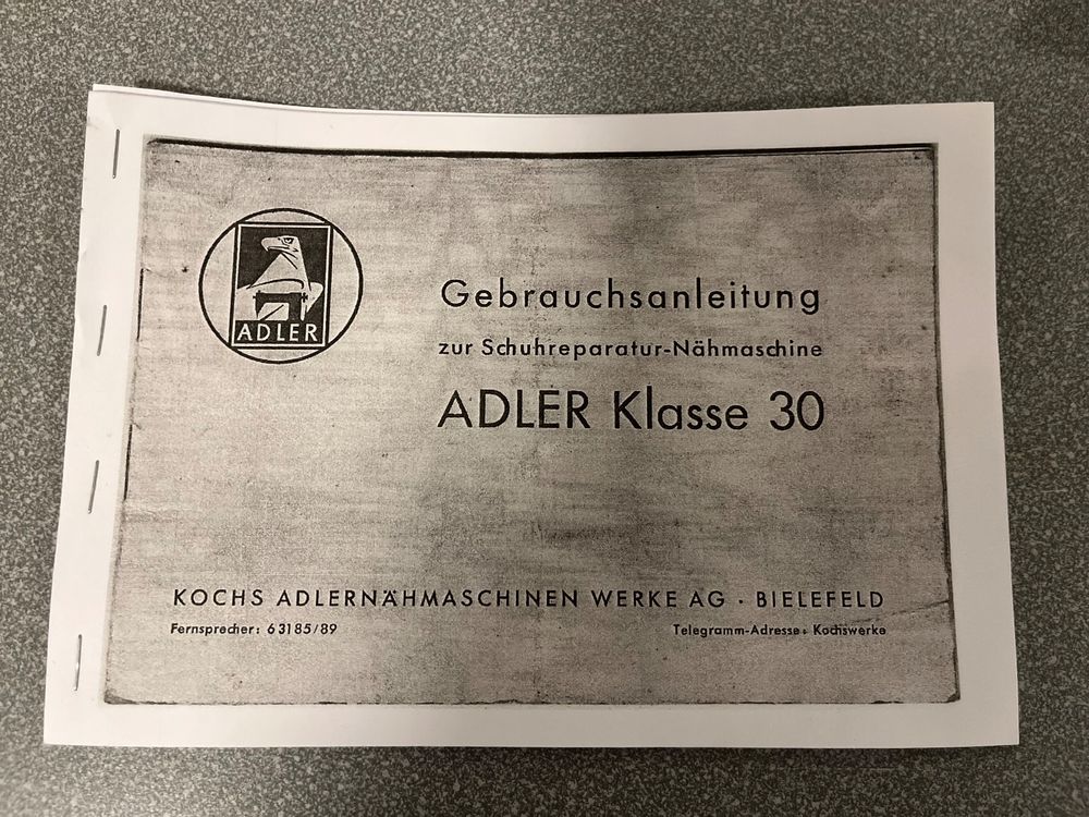 Nähmaschine Adler Klasse 30 | Kaufen auf Ricardo