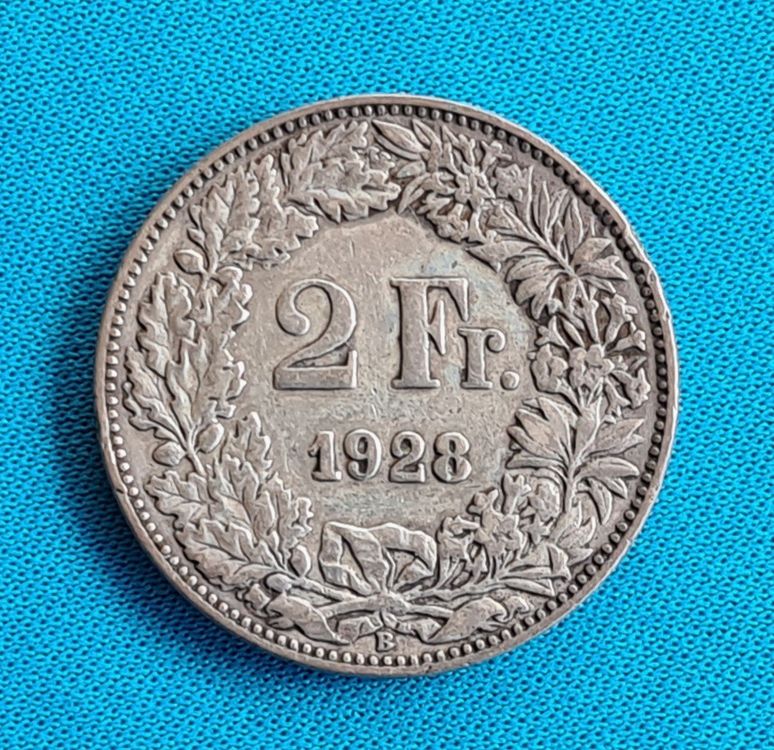 Münze Schweizer Zwei Franken 1928 (Gebraucht) in Saland für CHF 5 – mit Lieferung auf Ricardo kaufen