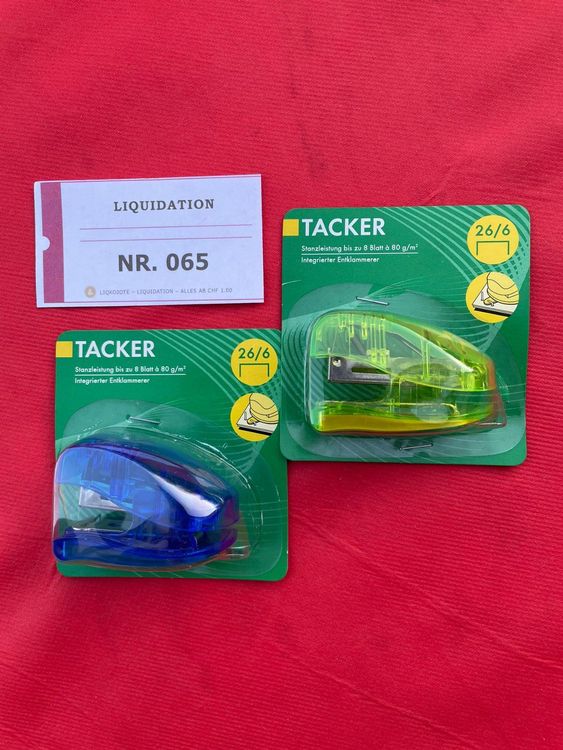 Mini-Tacker bis zu 8 Blatt - ab CHF 1.- | Kaufen auf Ricardo