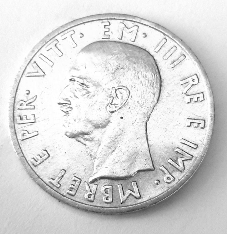 Münze, Albania, Vittorio Emanuele III, 5 Lek, 1939, | Kaufen auf Ricardo