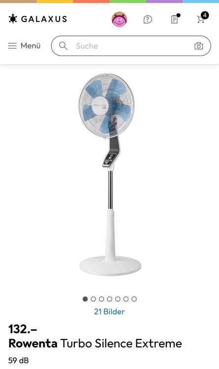 ROWENTA VU5690 - Standventilator Turbo Silence Extreme, Weis (Neu und ...