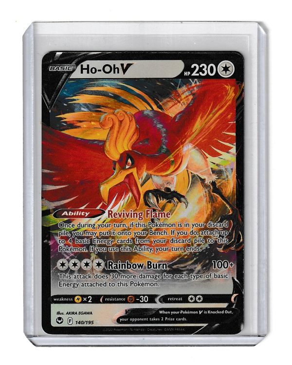 Pokémon 2022 Ho-Oh V (140/195), Silver Tempest Sword Shield (Neu (gemäss Beschreibung)) in Biel ...