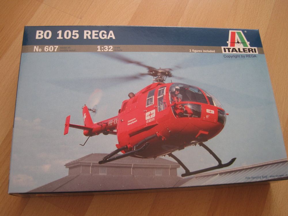 REGA BO 105 Belpmoos Bern 1992 CH Bausatz 1:32 Italeri (Neu und ...