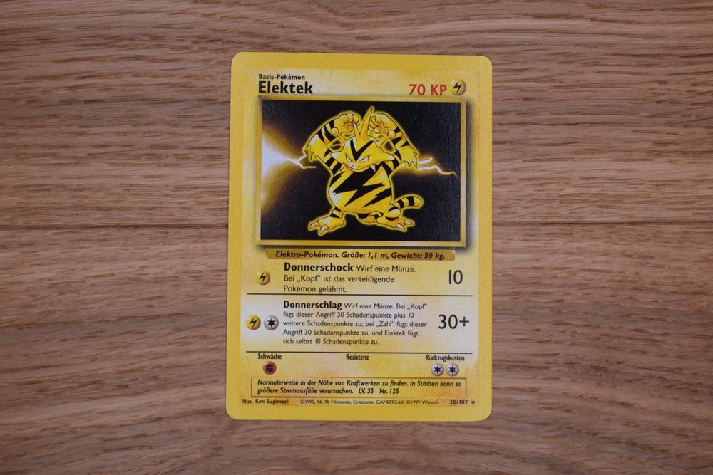 Elektek Base Set Pokemon DE | Kaufen auf Ricardo