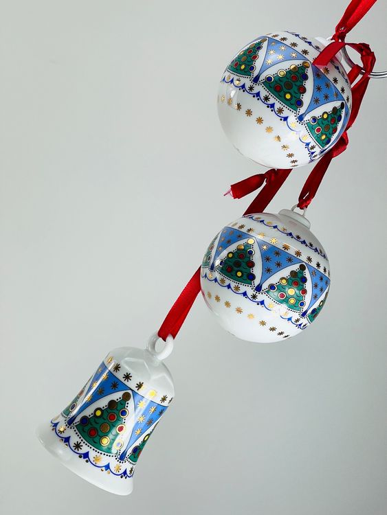 ROSENTHAL studio-haus Baumschmuck 2 Kugeln und 1 Glocke (Gebraucht) in ...