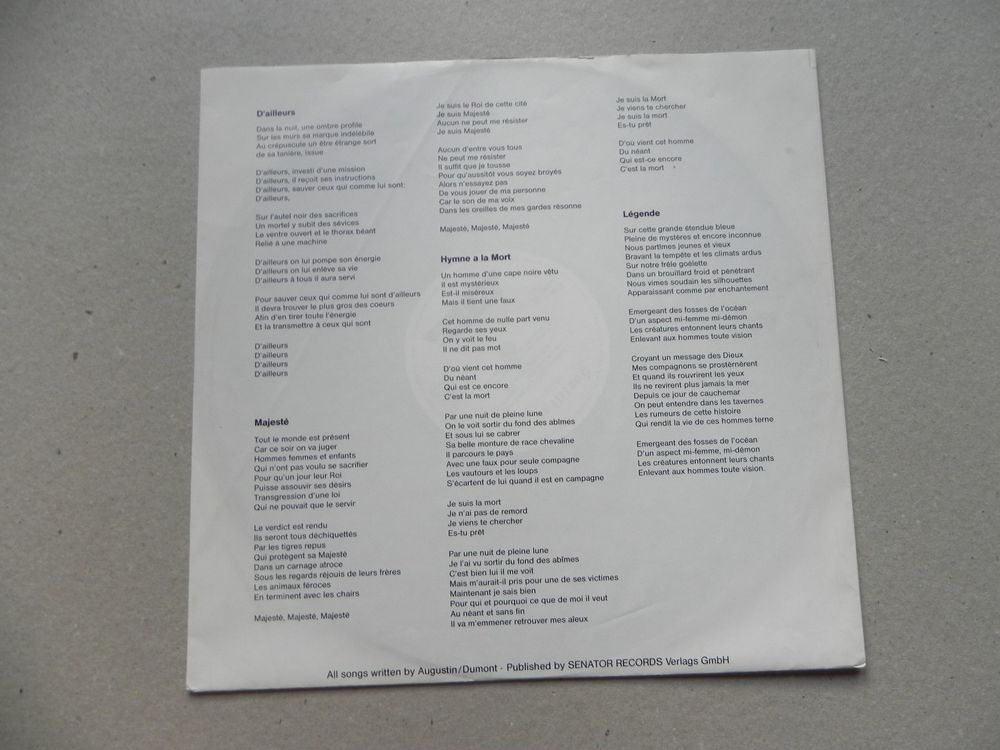 LP Frankreich Heavy Metal Band Sortilège 1984 Métamorphose | Kaufen auf ...