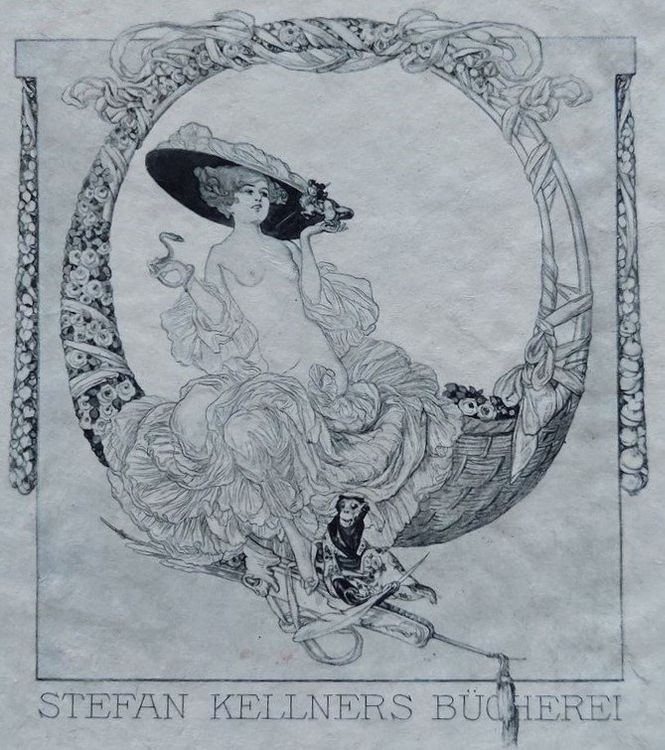 Exlibris Franz von Bayros - Heliogravur | Kaufen auf Ricardo