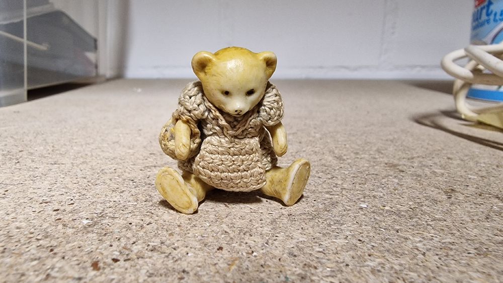 Miniatur-Hertwig-Bär aus Biskuitporzellan, deutsch, ca. 1910 (Gebraucht ...