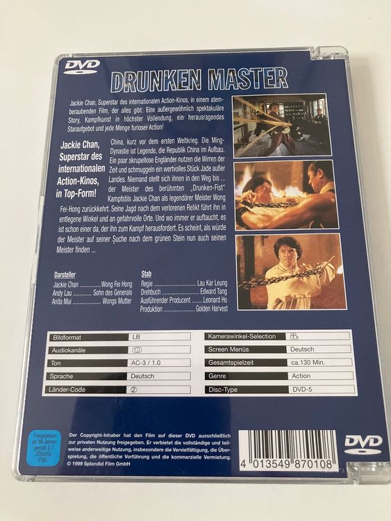 Drunken Master (DVD) Jackie Chan, Ti Lung | Kaufen auf Ricardo