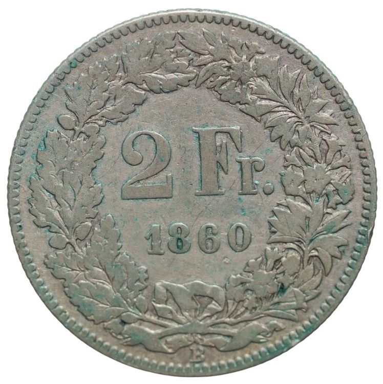 Schweiz Bundesmünze 2 Franken 1860 (Gebraucht) in Liestal für CHF 25 – mit Lieferung auf Ricardo ...