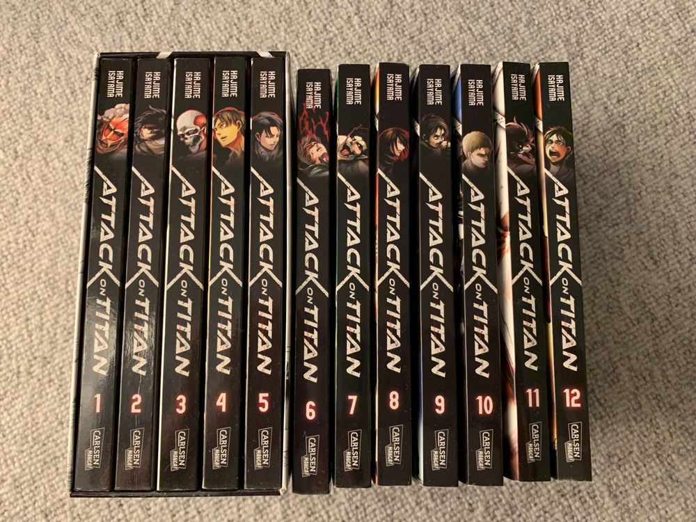 Manga Set Attack on Titan Band 1-12 (Gebraucht) in Uebeschi für CHF 35 ...