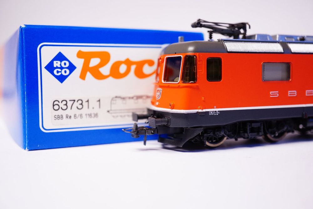 2ß Roco 63731.1 SBB Re 6/6 rot Vernier Meyrin 11636 (Gebraucht) in ...