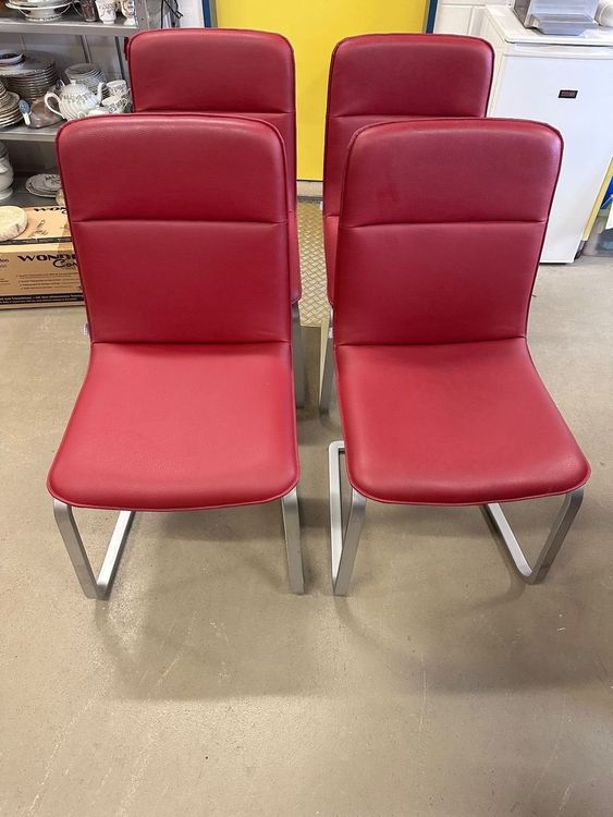 4 Leder Freischwinger von Willisau Möbel (Gebraucht) in Zürich für CHF 105 – nur Abholung auf ...