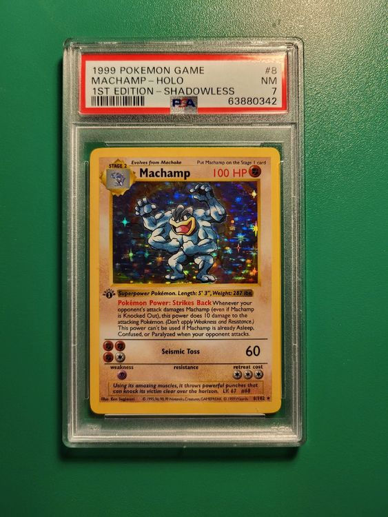 Machamp Holo 1. Edition Shadowless PSA 7 (Gebraucht) in Grindelwald für ...